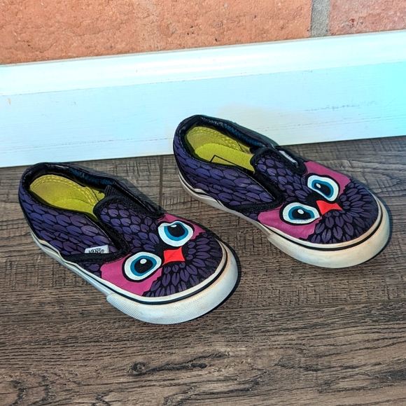 Vans | Shoes | 22 Cute Owl Slip On Vans | Poshmark